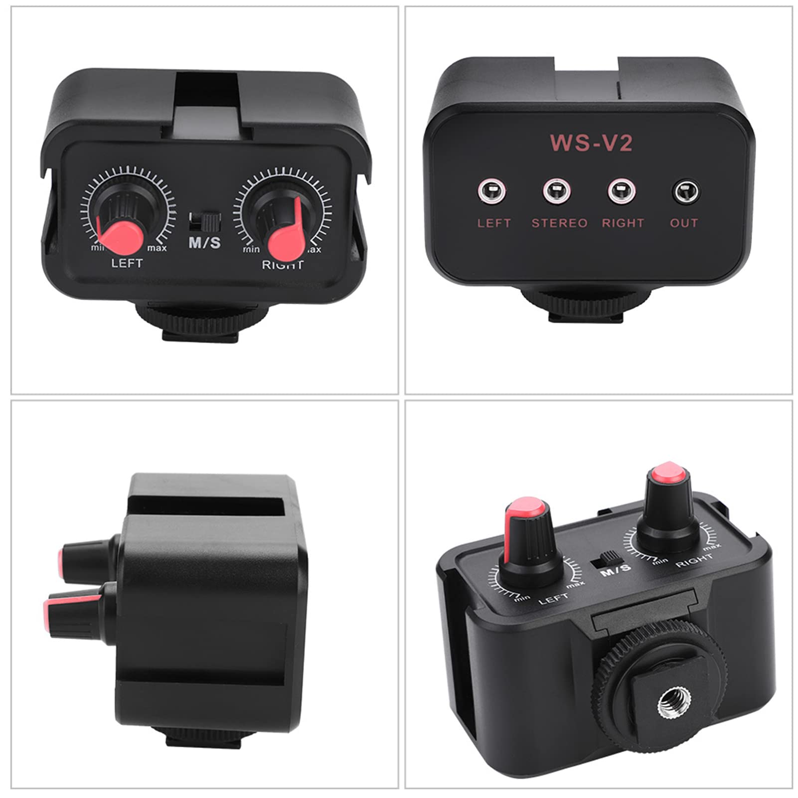 Camera Mixer Dslr Mixer o Camera Mixer o Camera Mixer WSV2 2 Channel Universal Microphone o Adapter Mixer with 3.5mm Inputs for DSLR Cameras