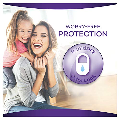 Always Discreet, Incontinence Pads for Women, Maximum, Long Length (Packaging May vary), Purple, 39 Count (Pack of 3)
