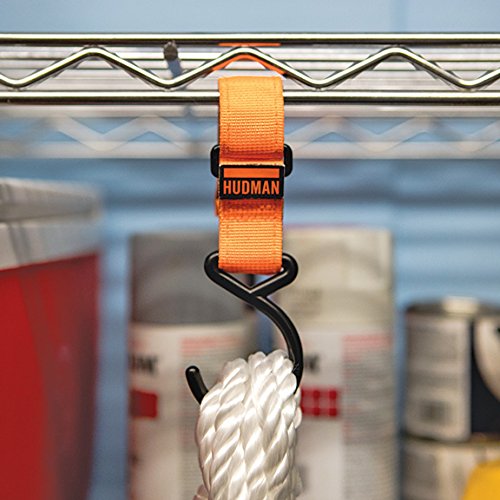 Hudman Works Strap & Hook, Bright Orange, 10"