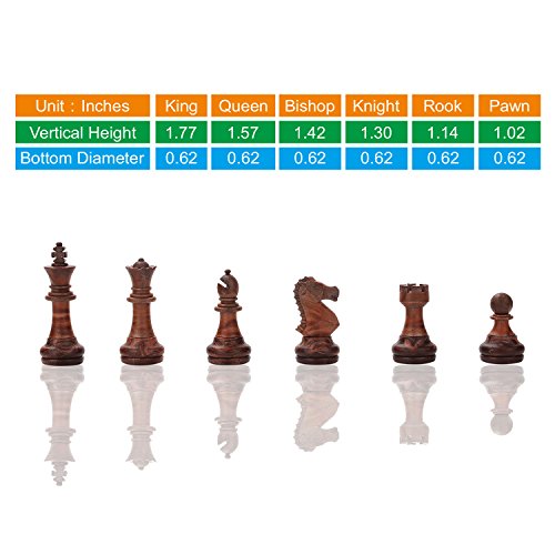 ColorGo Magnetic Travel Chess Set, Portable Mini Chess Board Game for Adults and Kids