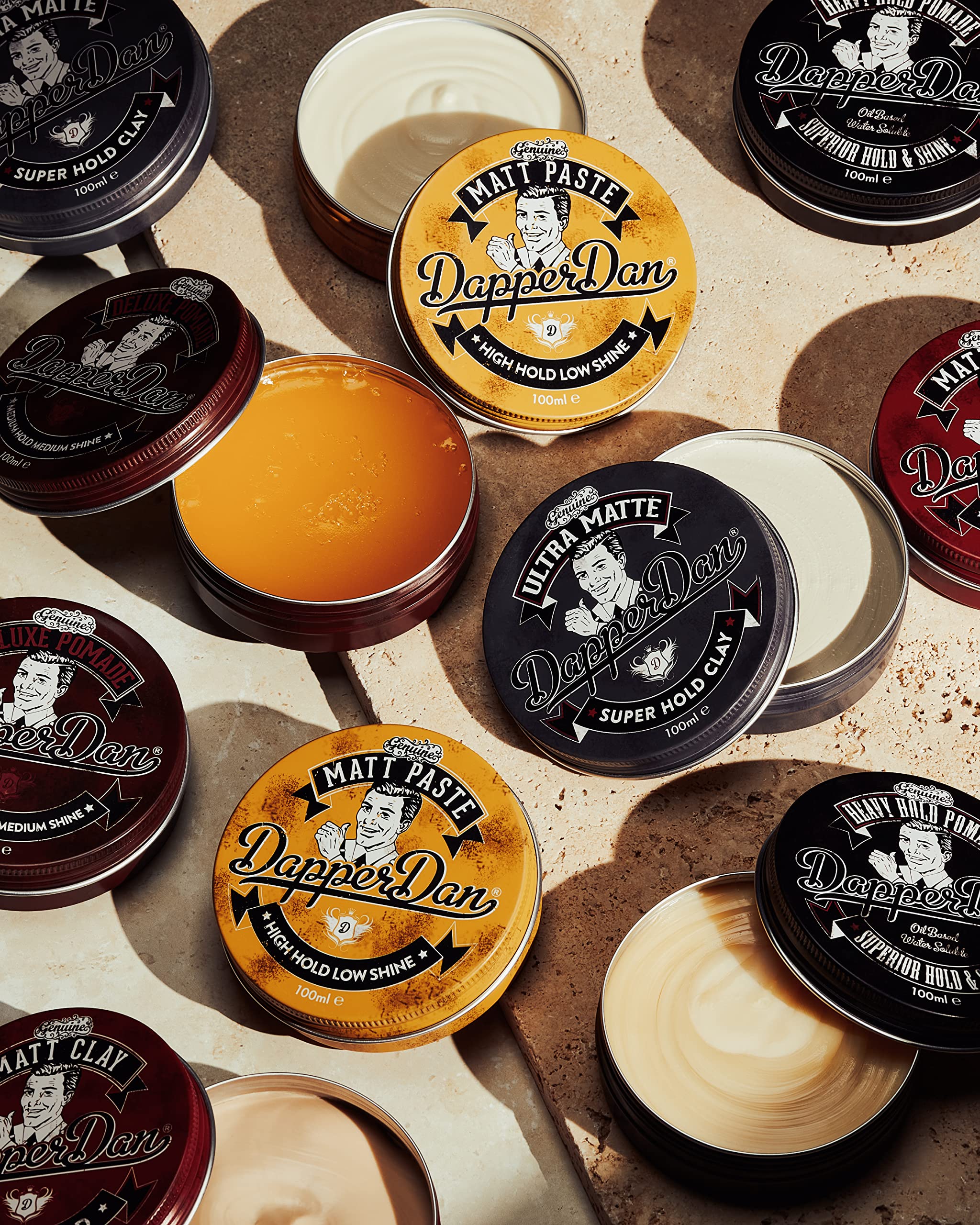 Heavy Hold Pomade By Dapper Dan, Superior Hold, Petrolatum Free, No Build Up, Liquorice & Vanilla Fragrance 100ml