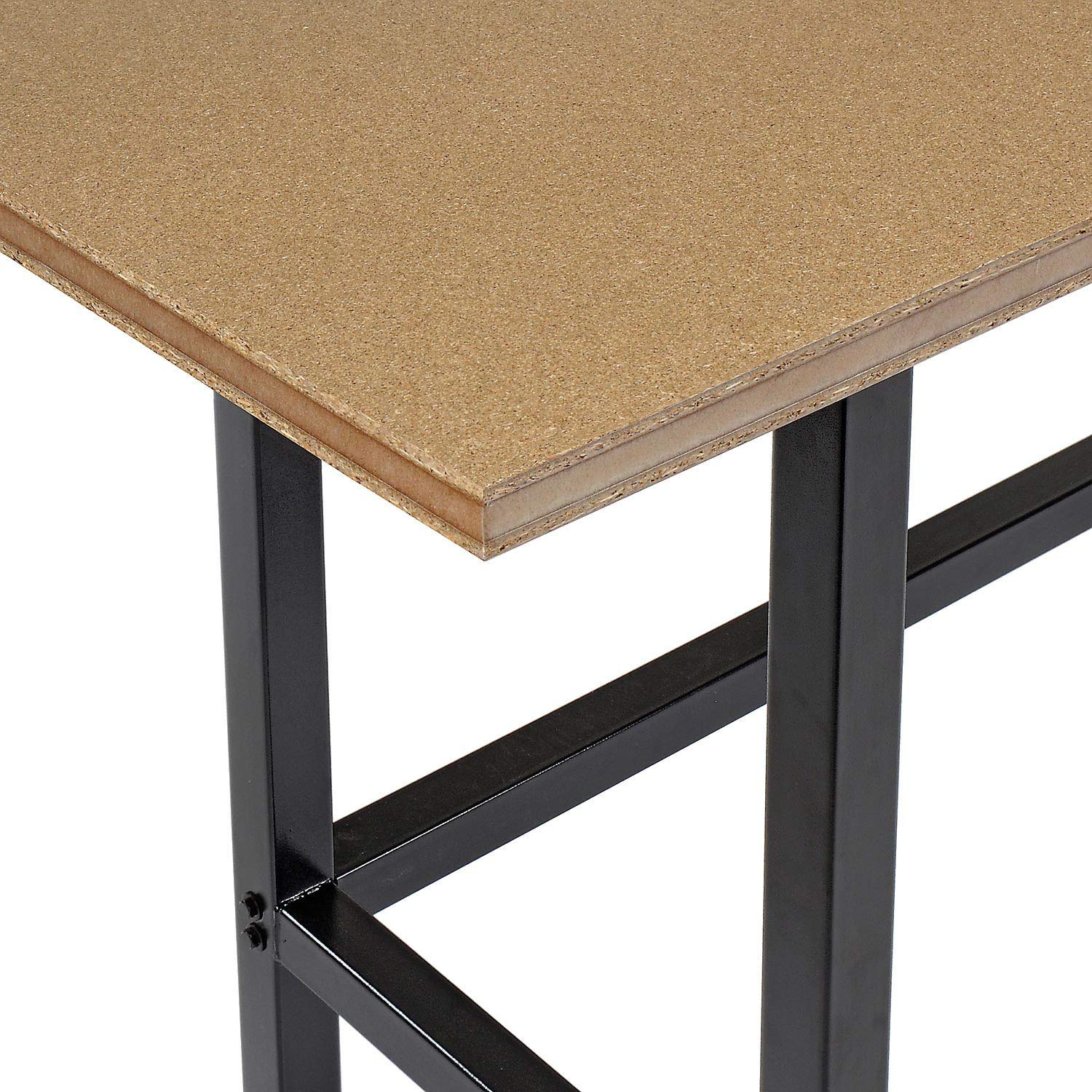 Global Industrial Standing Height Table with Power, MDF Top, 72" L x 36" W x 42" H