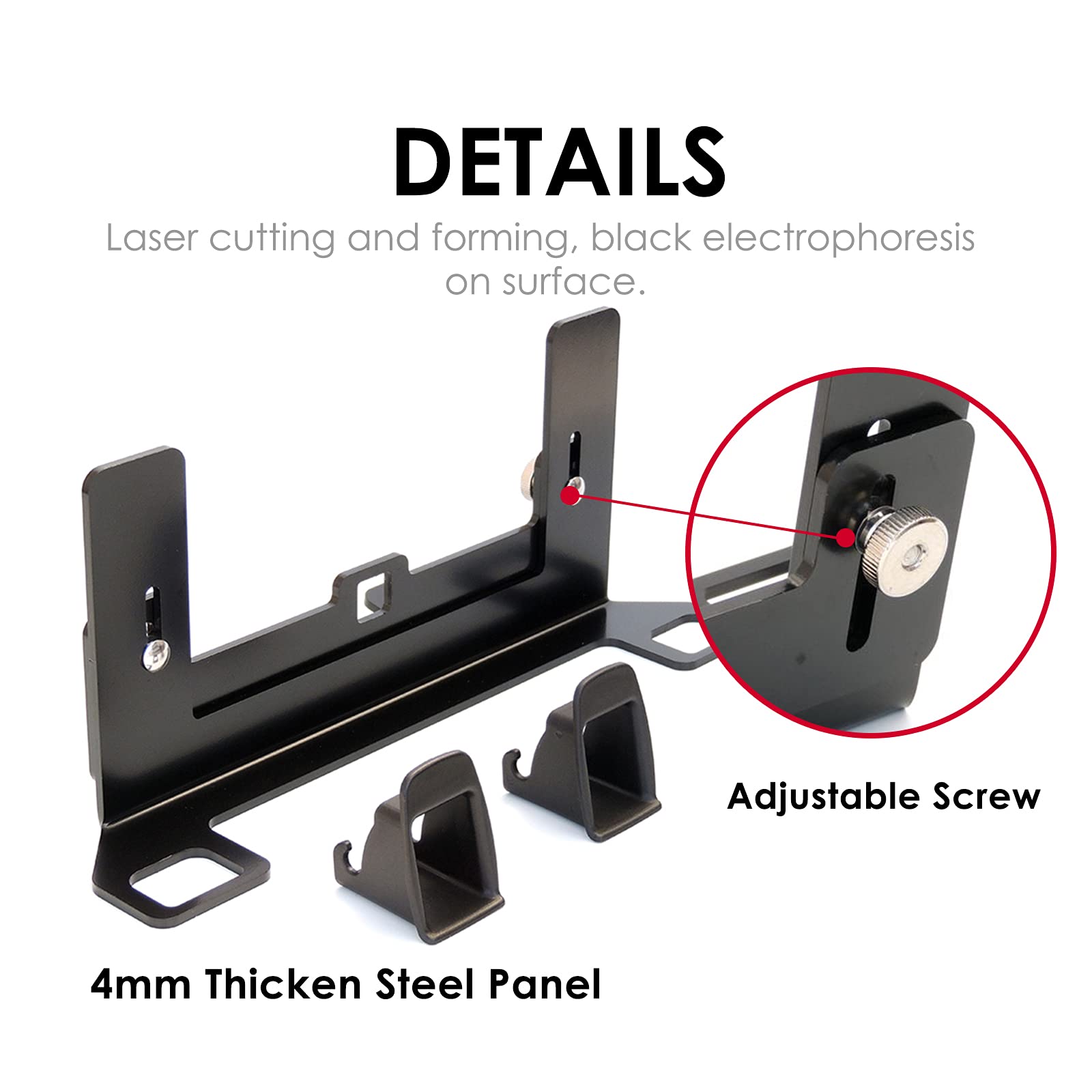 Universal Car Seat ISOFIX Latch Interface Bracket Mounting for Baby Safety Chair (Guide Groove Free Send)