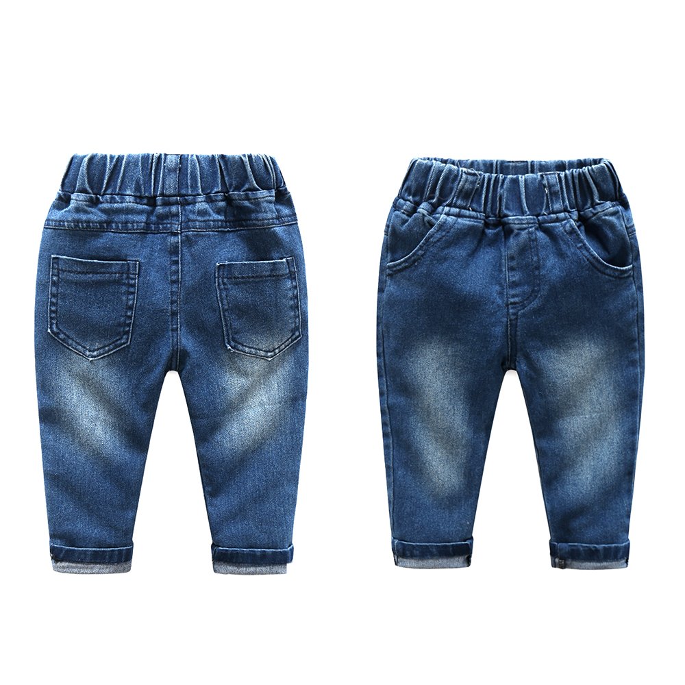 Kimocat Baby Boys Clothing Set Fashion Casual Suit Long Sleeve and Denim Pants
