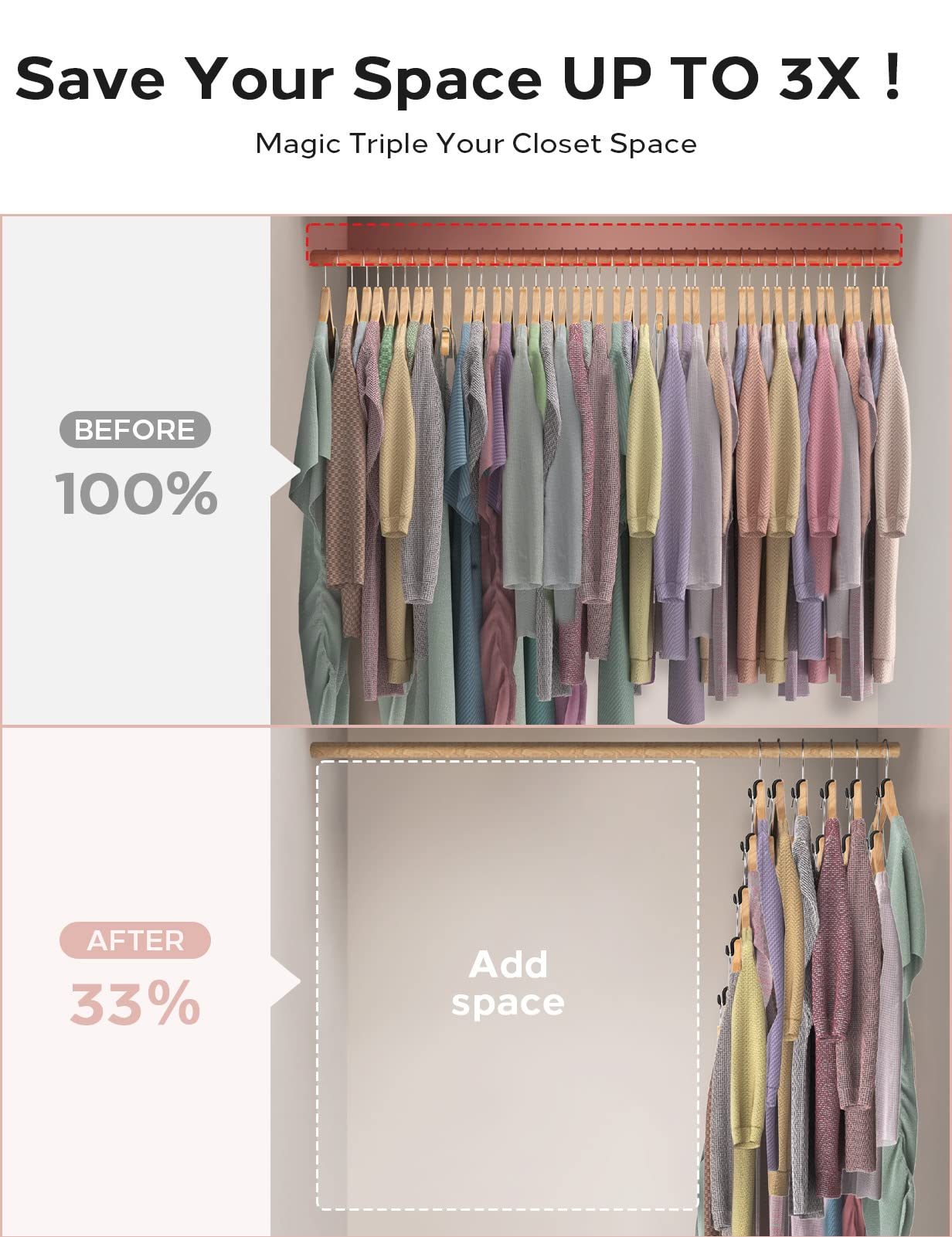 No-Slip Velvet Clothes Hanger Connector Hooks [for Velvet & Multiple Hangers] Space Saving Hanger Hooks Space Saver Hanger Extender Hooks Clothes Hanger Hooks for Clothes Closet Hanger Hooks, 40 PCS