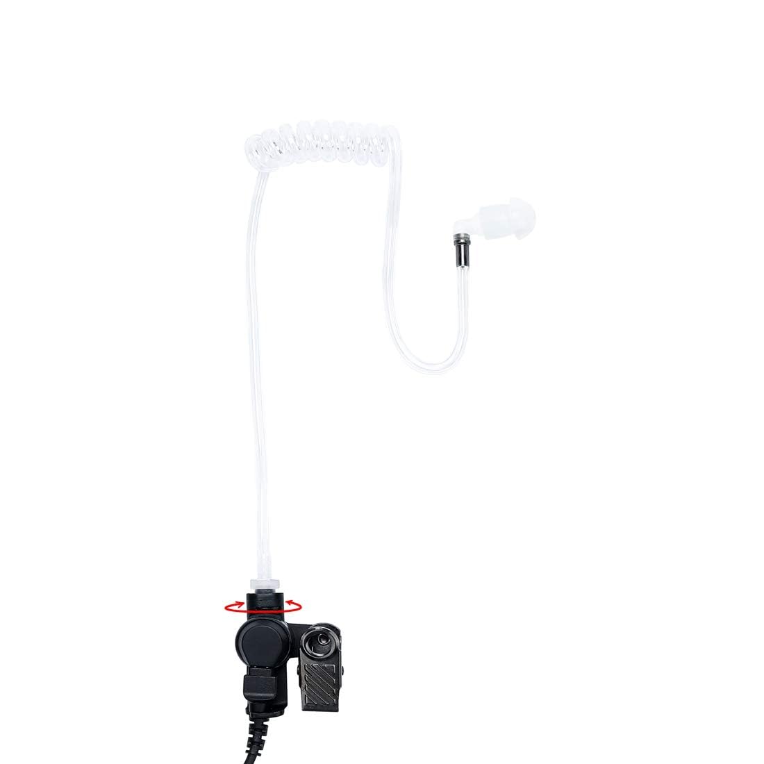 KS K-STORM Covert Acoustic Tube Walkie Talkie Earpiece Surveillance Headset with Mic Compatible with Motorola APX1000 APX4000 APX6000 APX7000 XPR6000 XPR6550 XPR7000 XPR7550 Two-Way Radio (1 Pack)