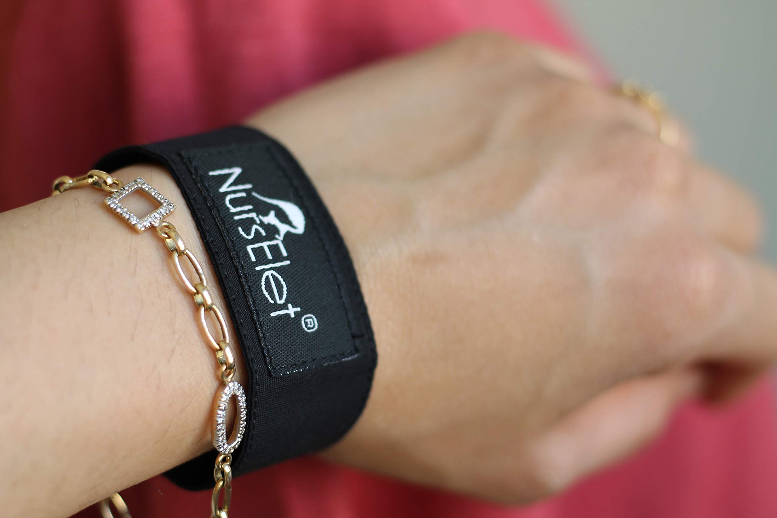 NursElet Nursing Bracelet, Hands-Free Shirt Holder Becomes Your Reminder Bracelet, Multifunctional, Pumping Mom Essential, Breastfeeding Helper, Must Have Baby Product