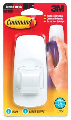 Command Jumbo Adhesive Hook (Pack of 4)