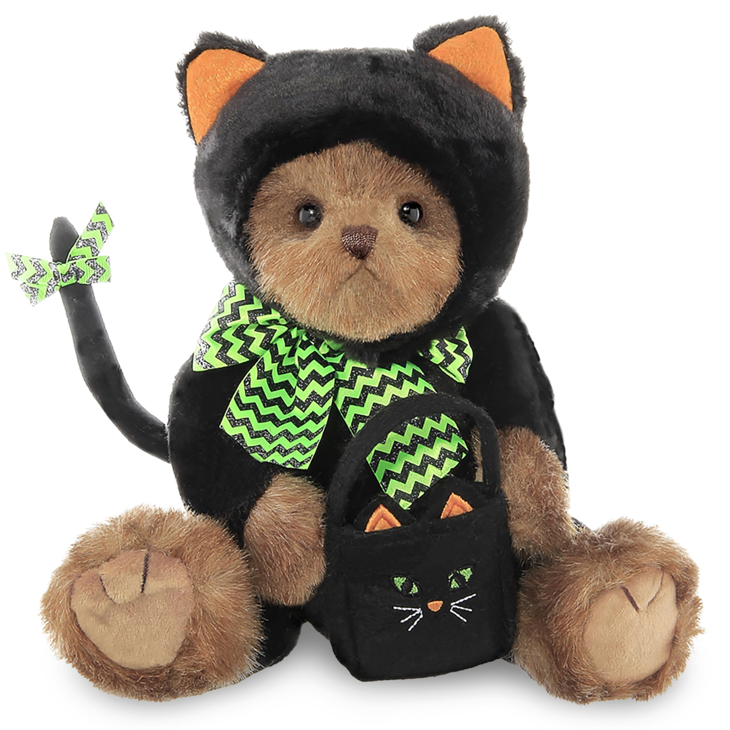 Bearington Collection Swoop Ghost Plush, 7 Inch Halloween Toys