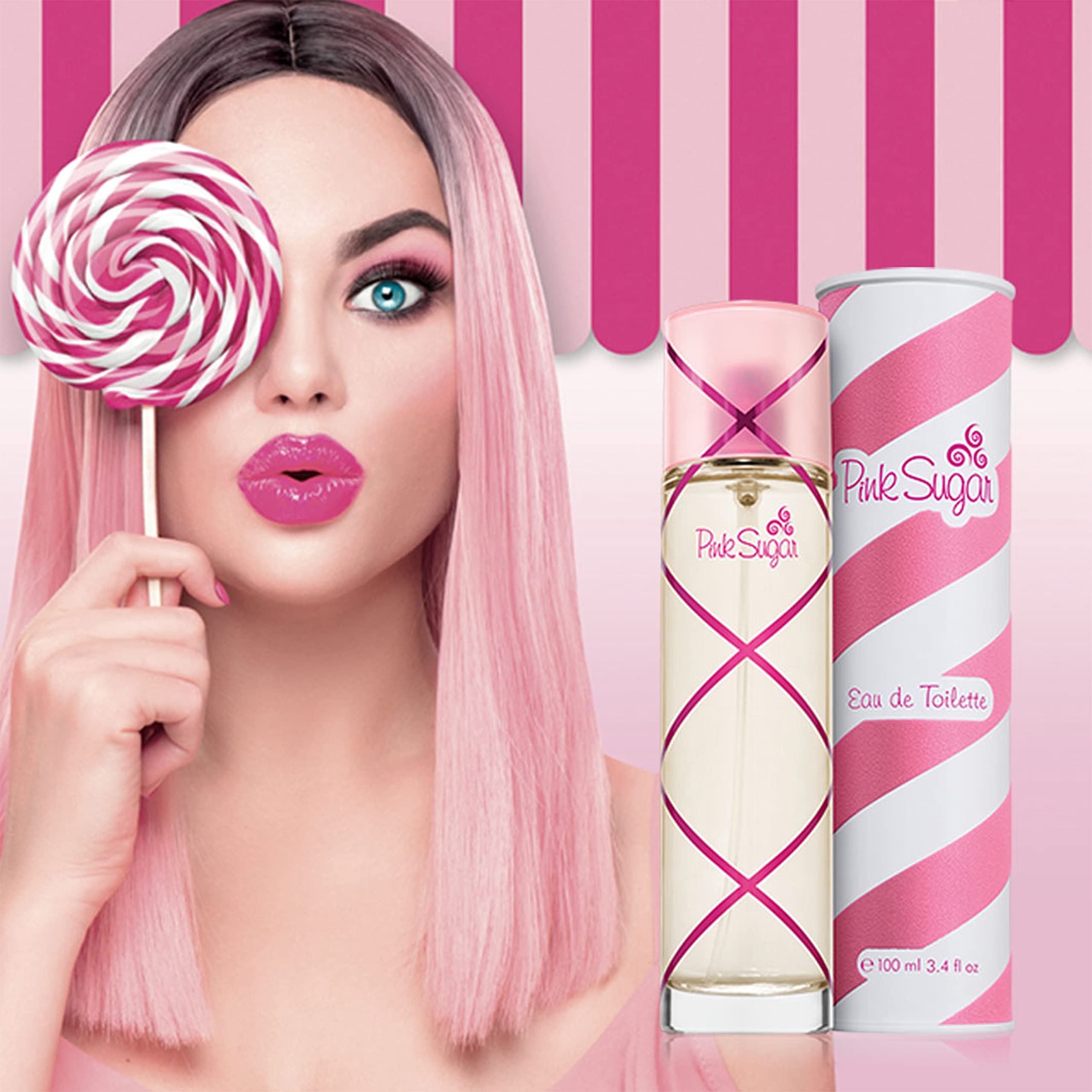 Pink Sugar Eau de Toilette Perfume for Women, 3.4 Fl. Oz.