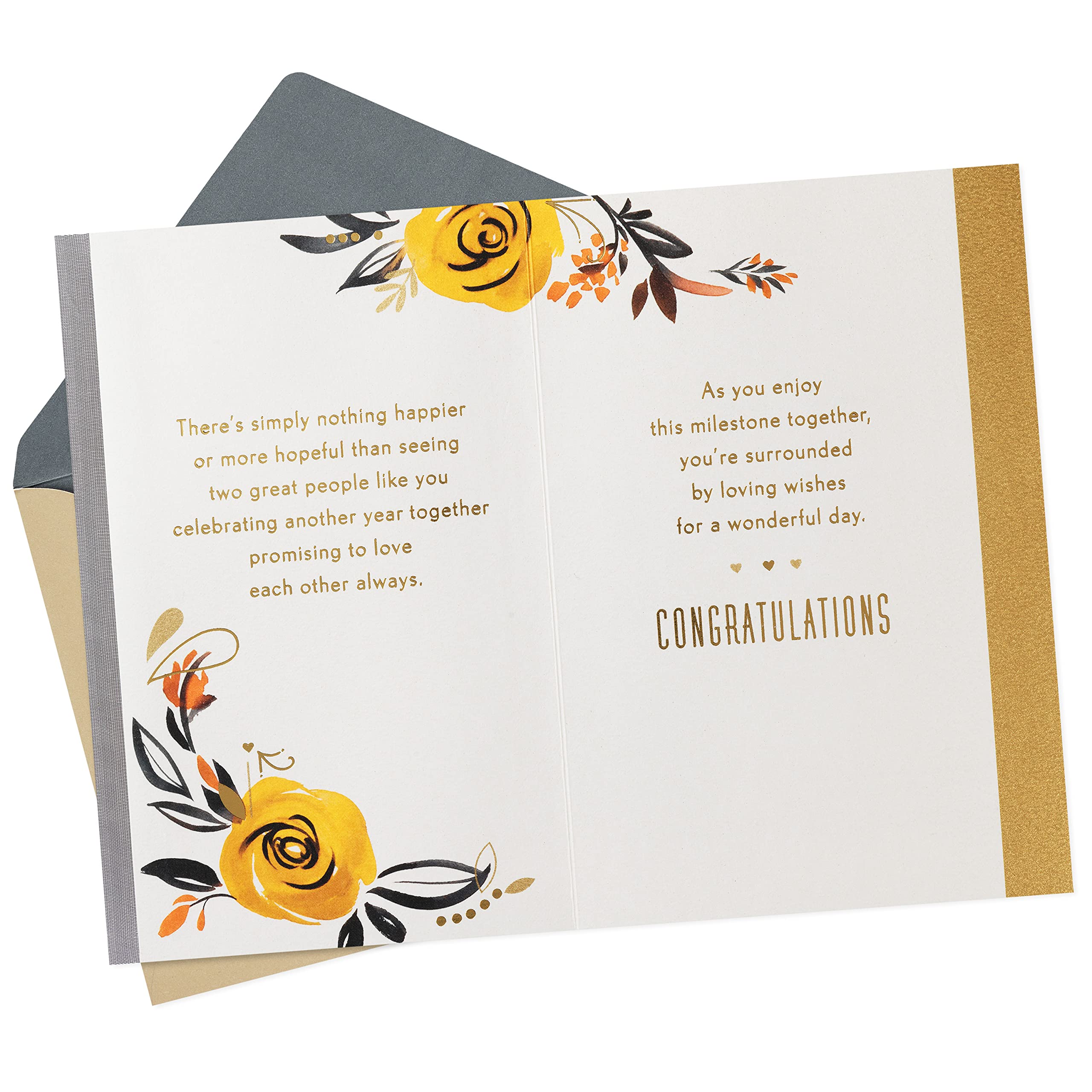 Hallmark Anniversary Card for Couple (Loving Wishes)