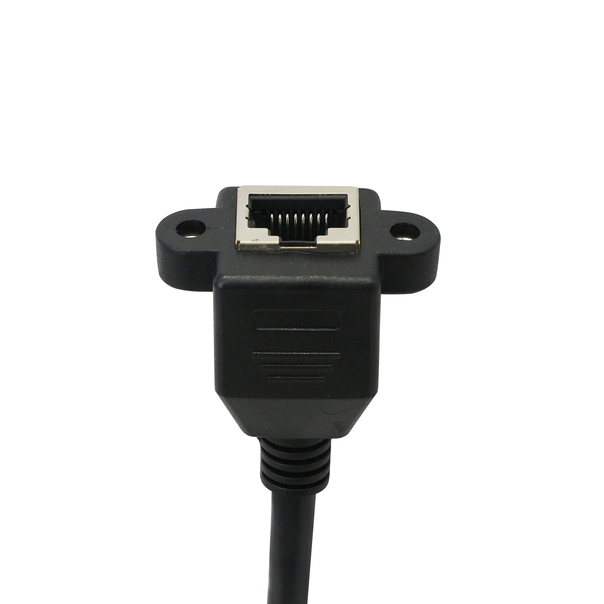 SinLoon RJ45 Ethernet Adapter Cable 90 Degree Upward Male to Famale Ethernet Switch Adapter Cable for CAT 5/CAT 6 LAN Ethernet Socket Connector Adapter Cat5 Cat6 Cable(Upward)