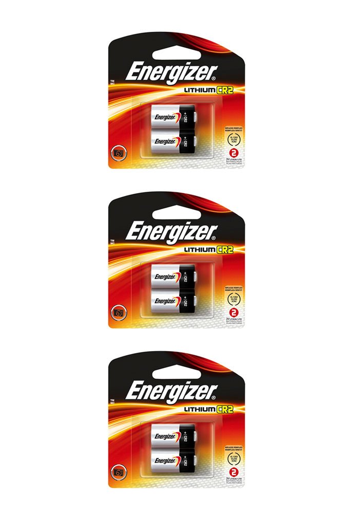Energizer 6X CR2 Battery CR17355 EL1CR2 DLCR2 Lithium 3v Photo Carded Fresh