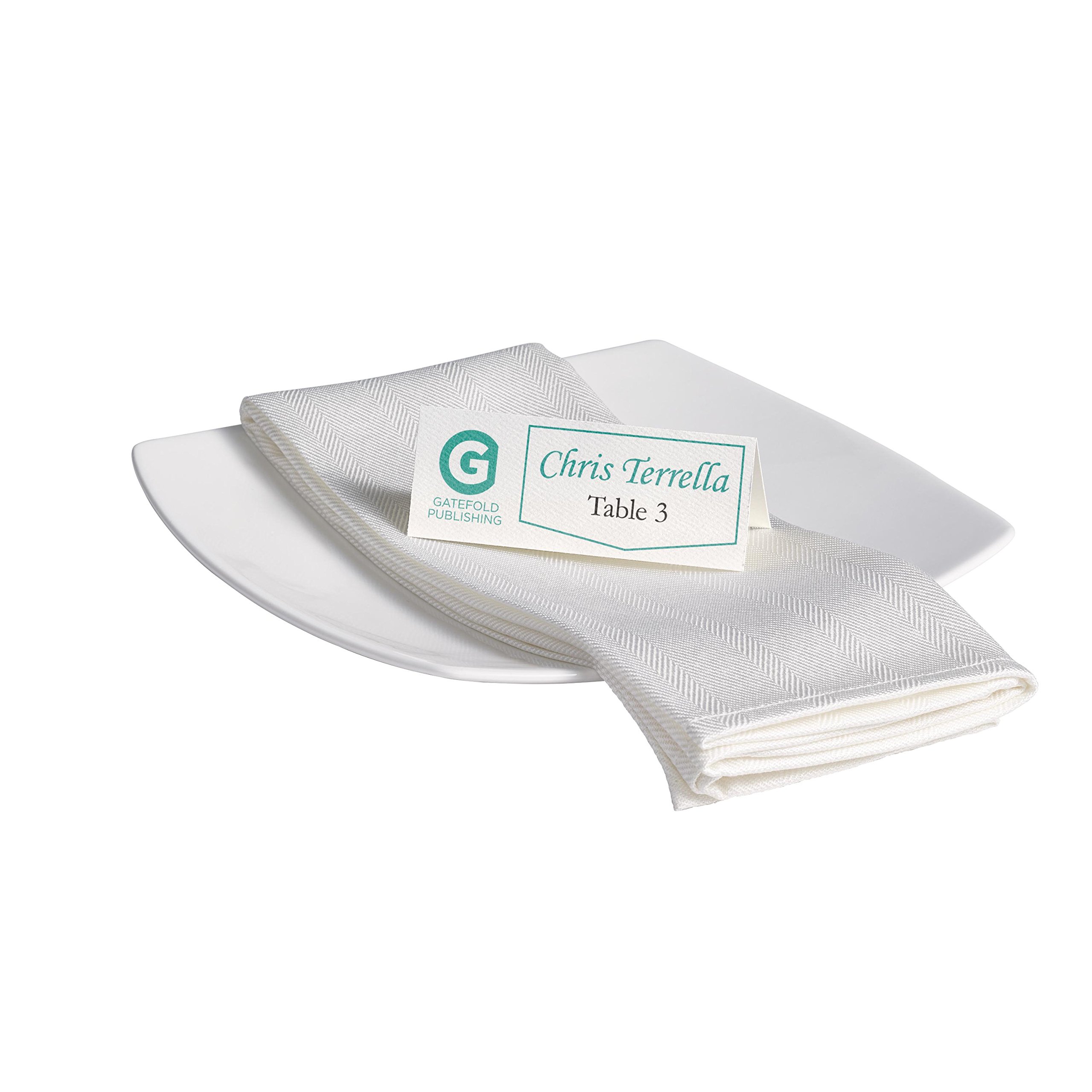 Avery Textured Place Cards, White, 1.43" x 3.75", 60 Pack (80504)
