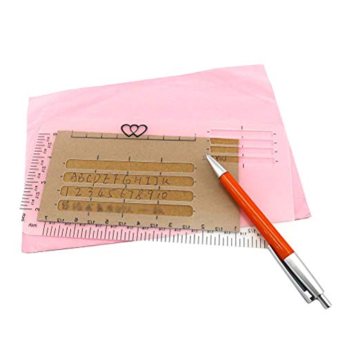 SUPVOX 4pcs Addressing Guide Stencil Templates for Envelopes Thank You Card