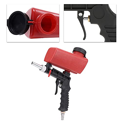 Air Sand Blaster, Pneumatic Sandblasting Gun Sand Blaster Machine Blasting Tool 90PSI for Sandblasting Polishing Metal Rust Removal