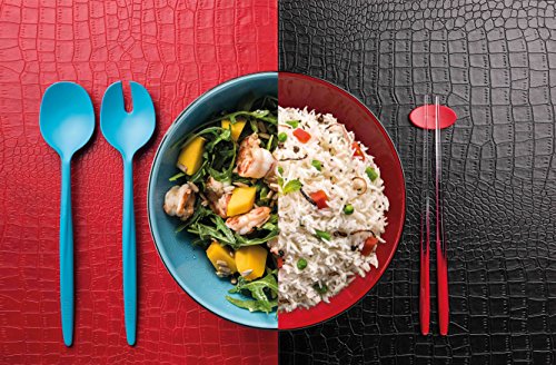 Guzzini My Fusion Large Bowl, BPA-Free Shatter-Resistant Acrylic, 9-3/4 inch Diameter, Ideal for Serving Main Dishes, Salads and Snacks, Grey, Yellow (Model: 281425141)