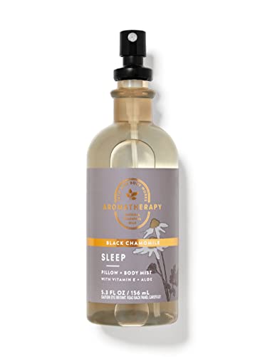Bath & Body Works Aromatherapy Black Chamomile Sleep Pillow Mist - All Skin Types, Vitamin E Enriched, 6.5 Fl Oz