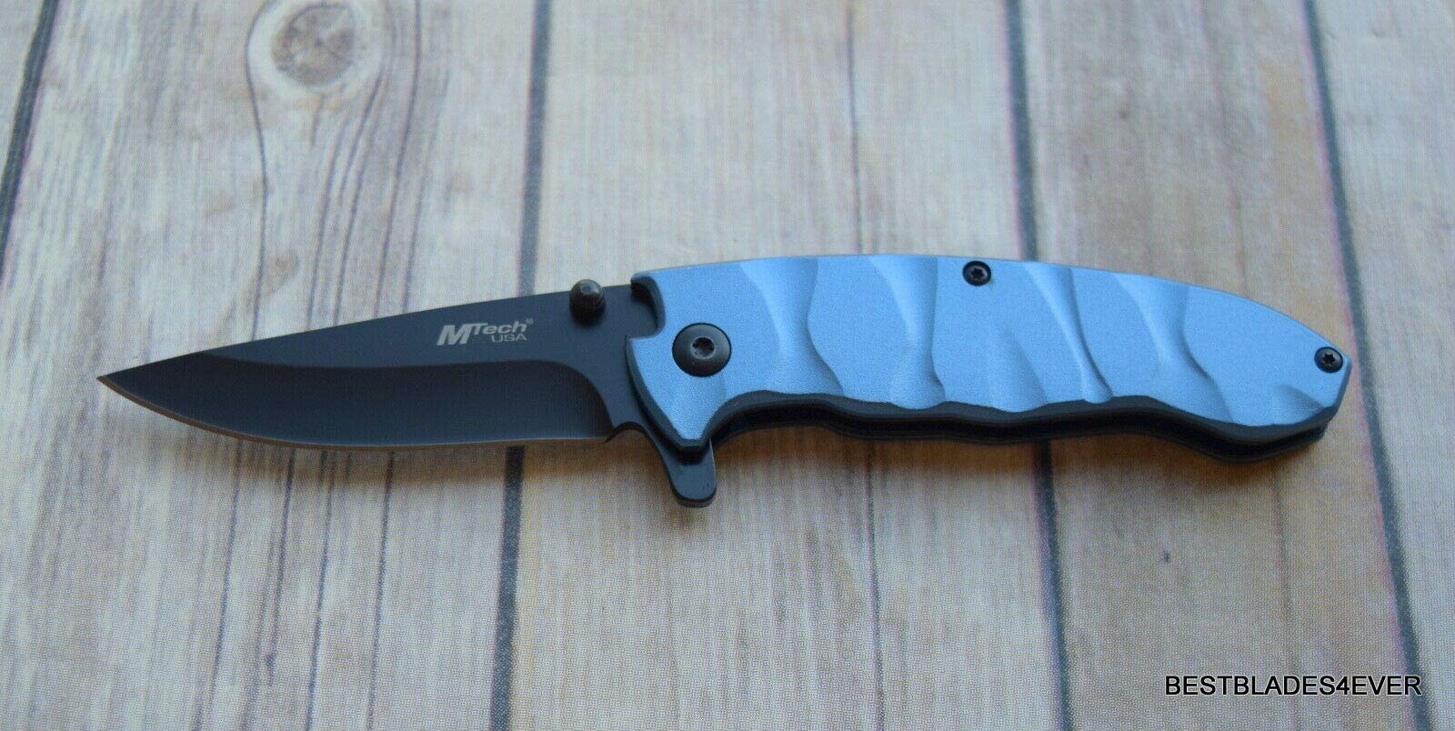 7 Inch Mtech Stainless Steel Open Folding Pocket Knife With Clip Outdoor Survival Hunting Knife for Camping by Survival Steel