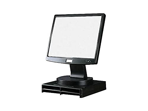 Vu Ryte Stackable 1 Inch Computer Monitor Riser Stand, VuRyser 1, Black, VUR 2455 Single Unit