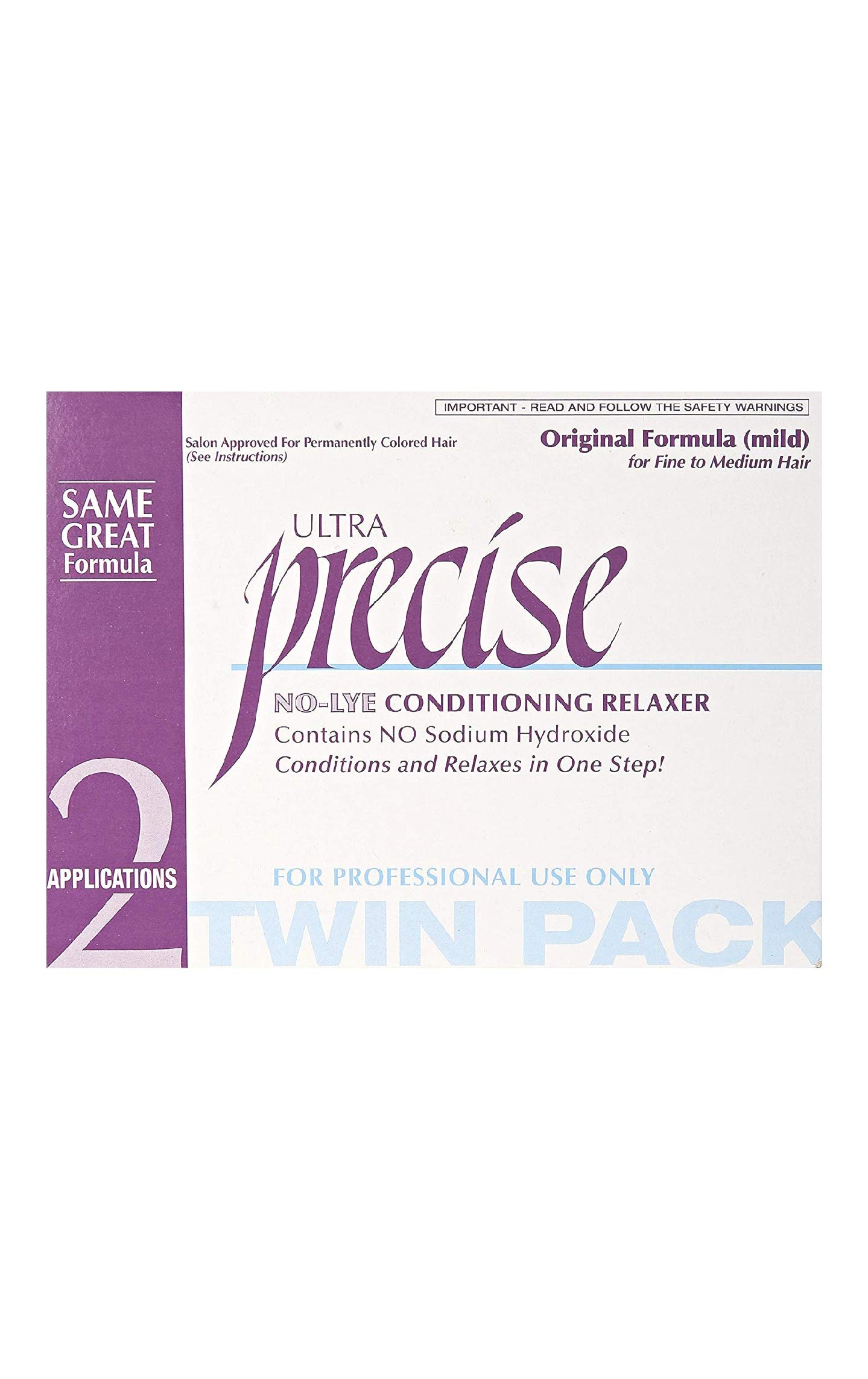 Softsheen Carson Precise No-Lye Original Relaxer Twin Pack