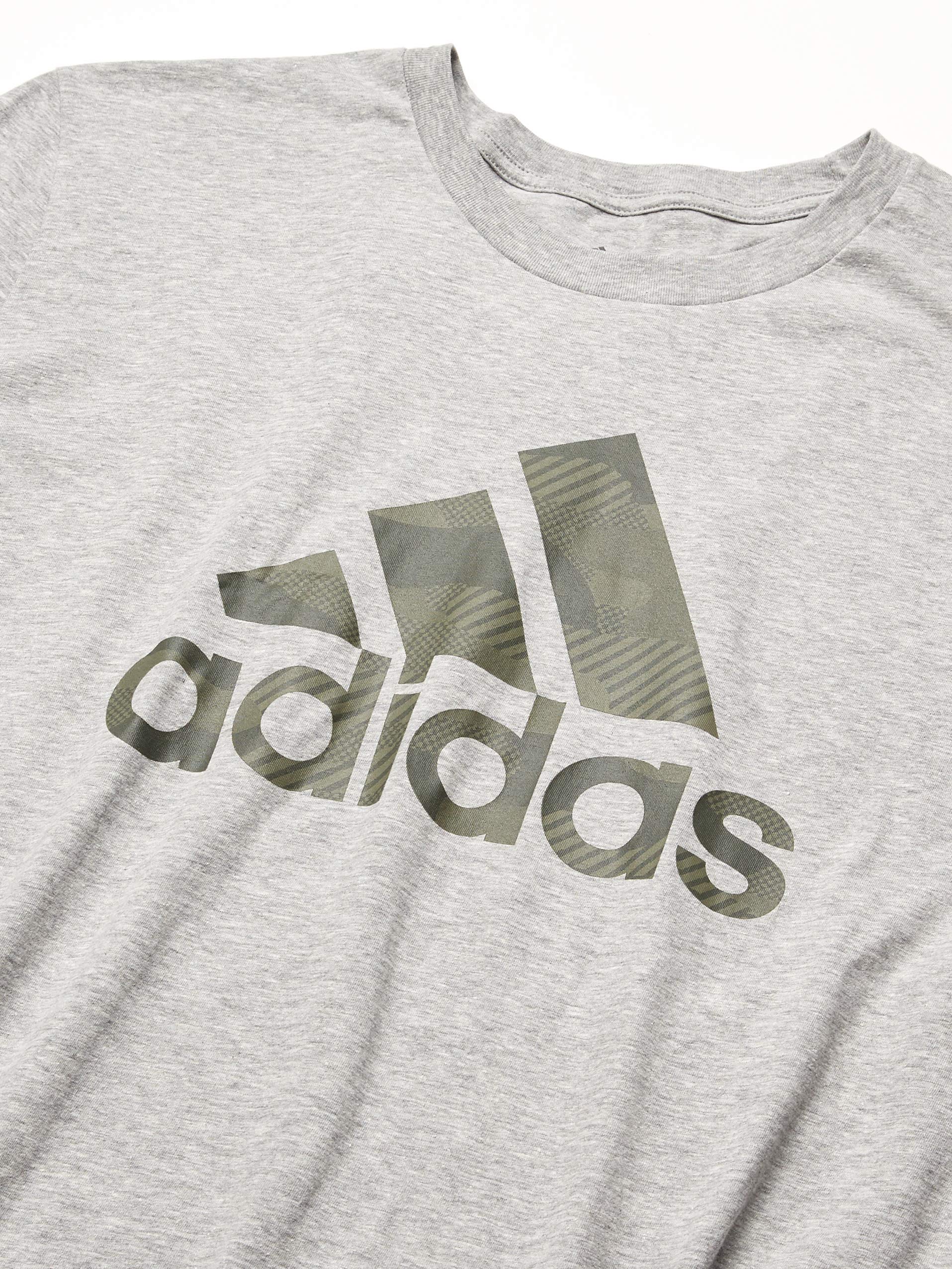 adidas Men's Badge of Sport Camo Tee Legend Ink Medium
