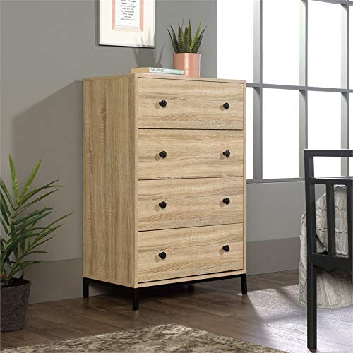 Sauder North Avenue Dresser, L: 26.61" x W: 15.83" x H: 40.08", Charter Oak Finish