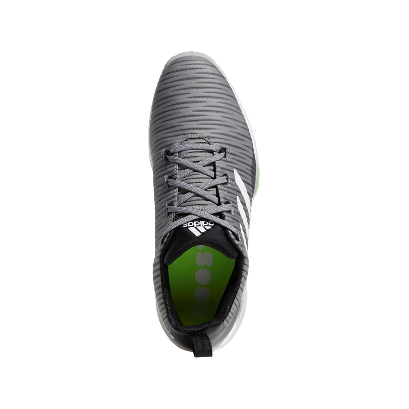 adidas Men's CODECHAOS Golf Shoe, Grey Three/Signal Green/Glory Blue, 11.5 Medium US