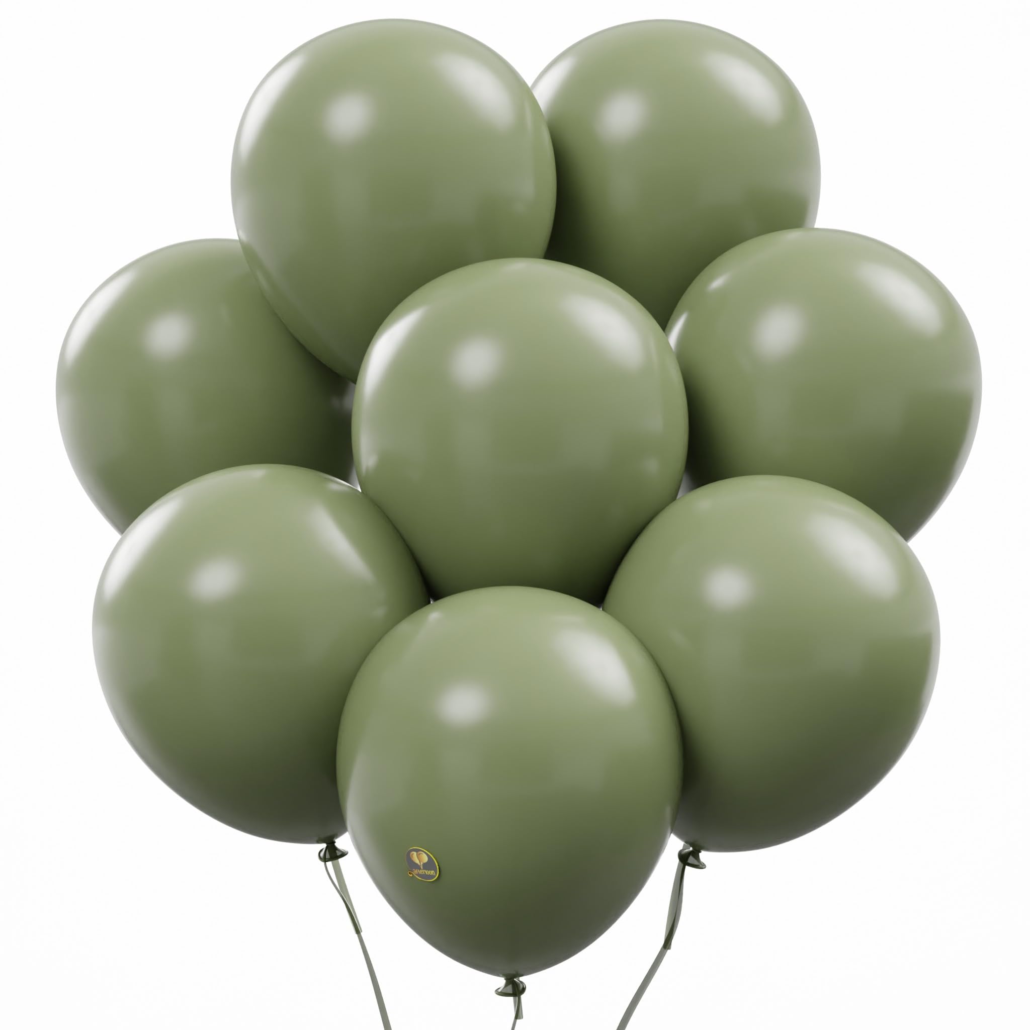 AFTERLOON® Biodegradable Balloons 24 pcs Sage Green 12 Inch, Matte Color Thickened Extra Strong Latex Helium Float, Multicolor Colorful Bulk Color ballon baloon Globos Para Decoration De Fiestas Kids