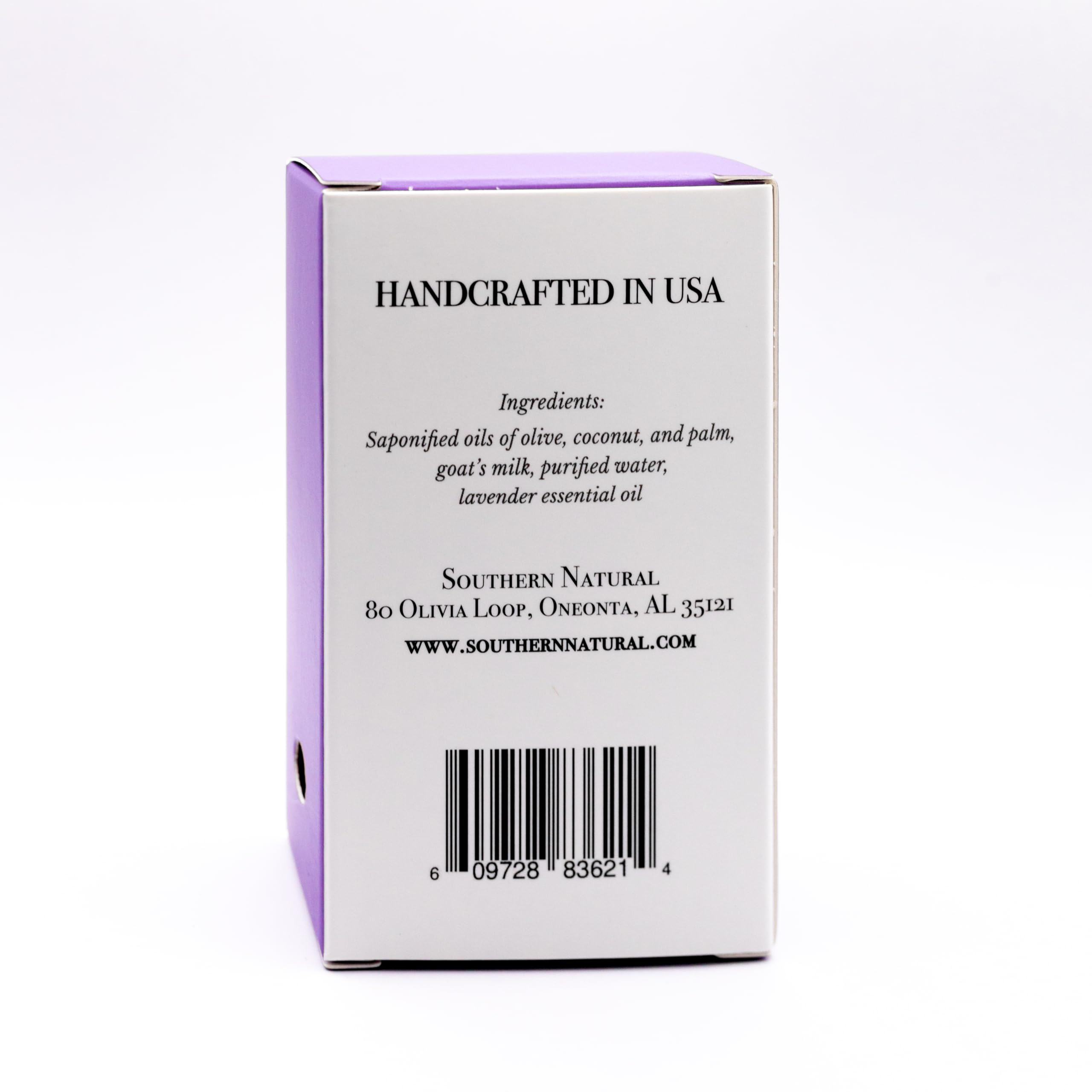 Southern Natural Lavender Goat Milk Soap Bar, 4 oz (1 Bar)