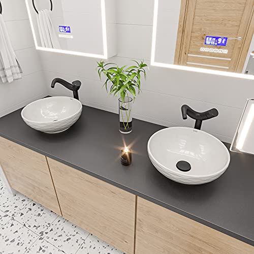 ALFI brand AB9055-BM Bathroom Sink Drain, 7.63"L x 2.75"W x 2.75"H, Black Matte