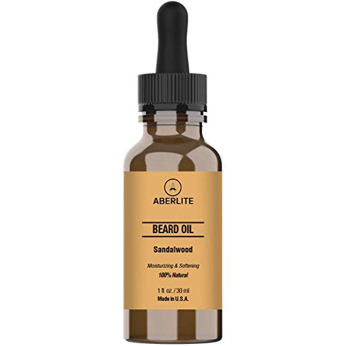 Aberlite Beard Oil For Men Growth Products - Beard Growth Oil And Moisturizer - Beard Conditioner And Oil - Softens & Moisturizes - For Thick Coarse Hair - Great For Black Men