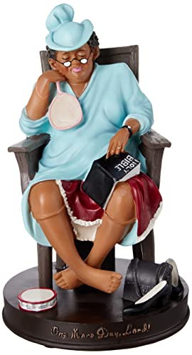 African American Expressions - One More Day, Lord Figurine (5.25" x 5.25" x 7.5") F1MD-01