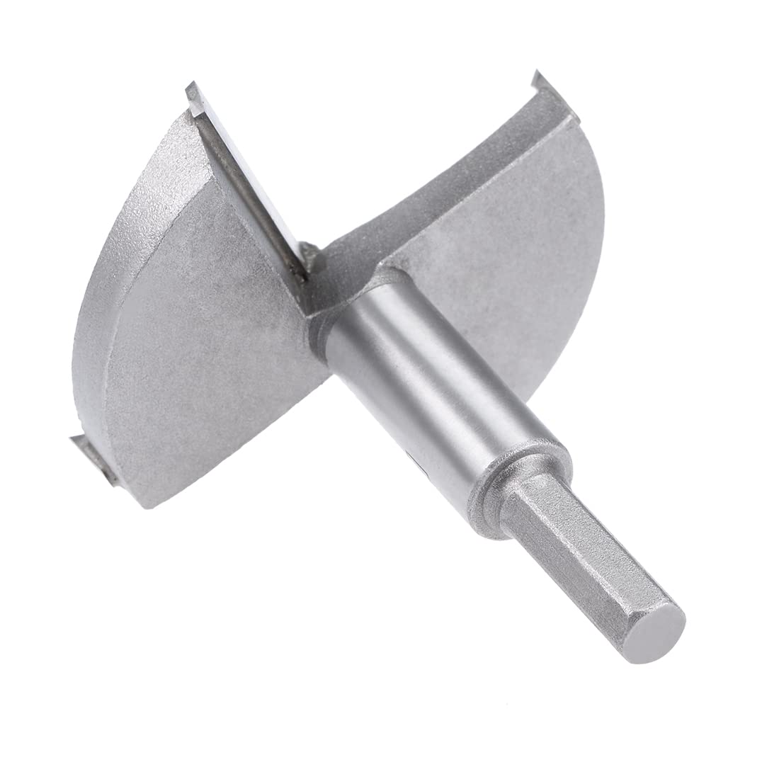 uxcell Forstner Drill Bits 85mm, Tungsten Carbide Wood Hole Saw Auger Opener, Woodworking Hinge Hole Drilling Boring Bit Cutter (Gray)