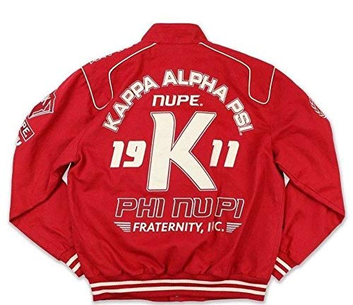 Kappa Alpha Psi M10 Racing Twill Jacket [3XL] Crimson Red