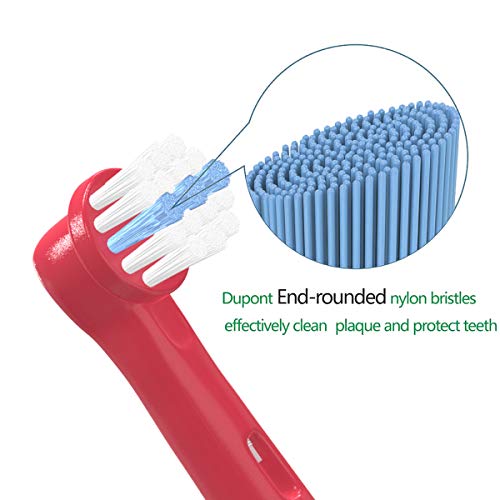 WuYan 8pcs Kid's Toothbrush Head, Children Replacement Brush Heads for Braun Electric Rechargeable Toothbrush Compatible Professional Care, Advanced Power