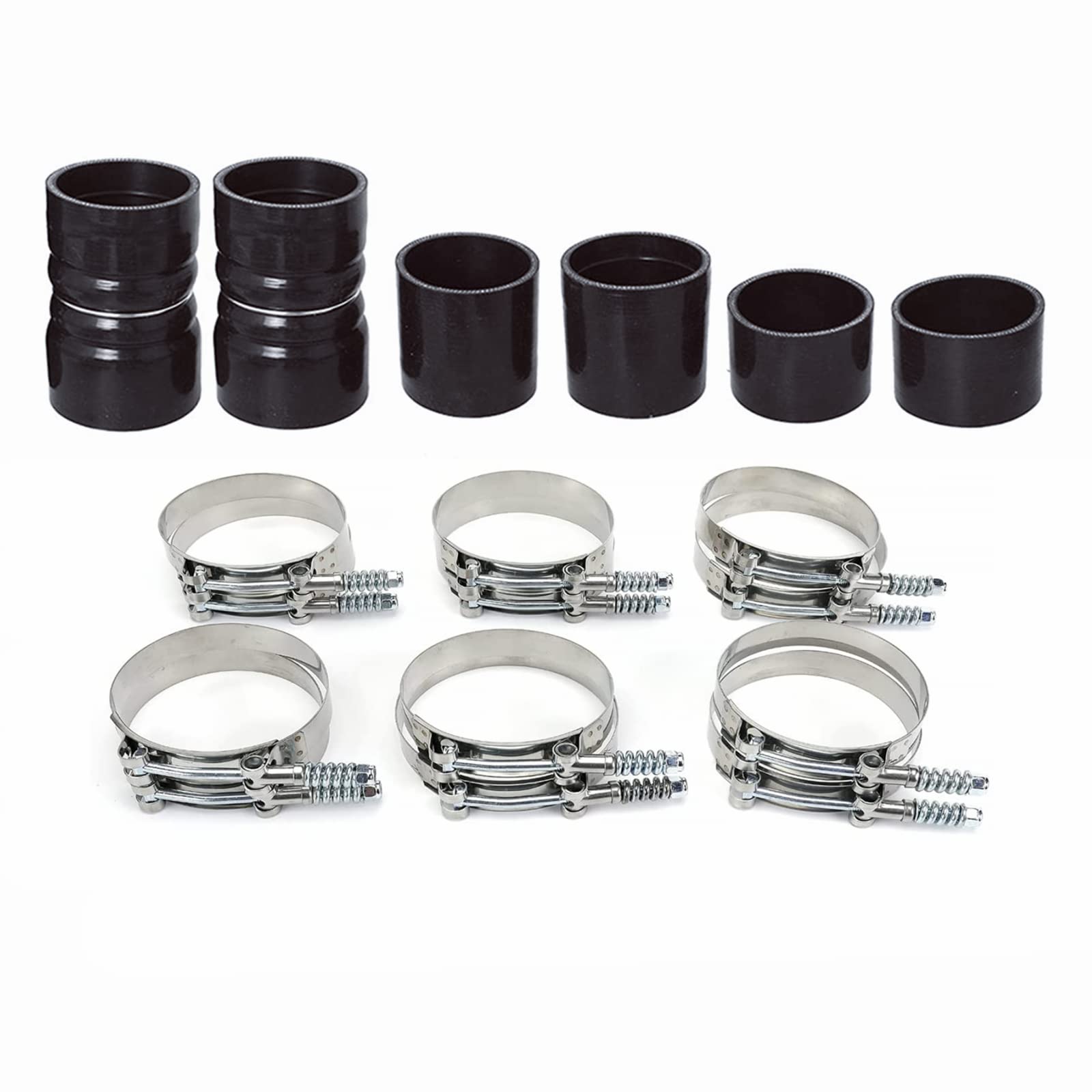 7.3 Hose Boot Kit for Ford F250 F350 7.3L Diesel 1999 2000 2001 2002 2003 with T Bolt Clamp, Intercooler Boot & Clamp