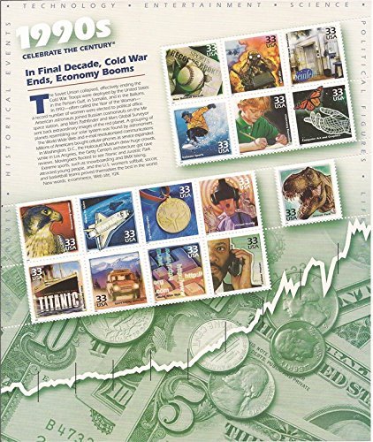 Celebrate the Century 1990s - Sheet of Fifteen 33 Cent Stamps Scott 3191