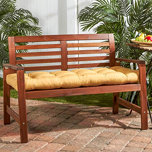 South Pine Porch Wheat 44-inch Outdoor Swing/Bench Cushion