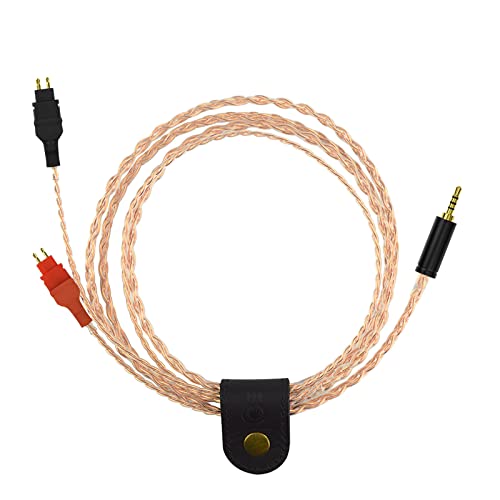 GEEKRIA Apollo Single Crystal Copper Upgrade Audio Cable Compatible with Sennheiser HD25, HD25-1 II, HD25-C, 2.5mm Replacement Headphones Cord for Hi-Resolution Audiophile, HiFi Headset (5ft/1.5m)
