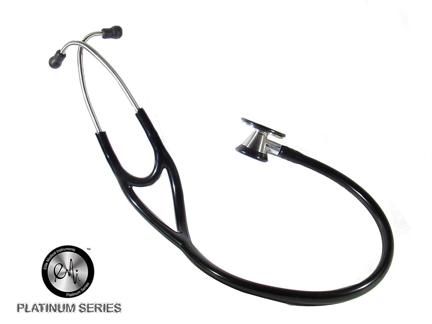EMI Platinum Series Deluxe Black Cardiology Stethoscope ESC-333 AND EBD-217 Sphygmomanometer Set
