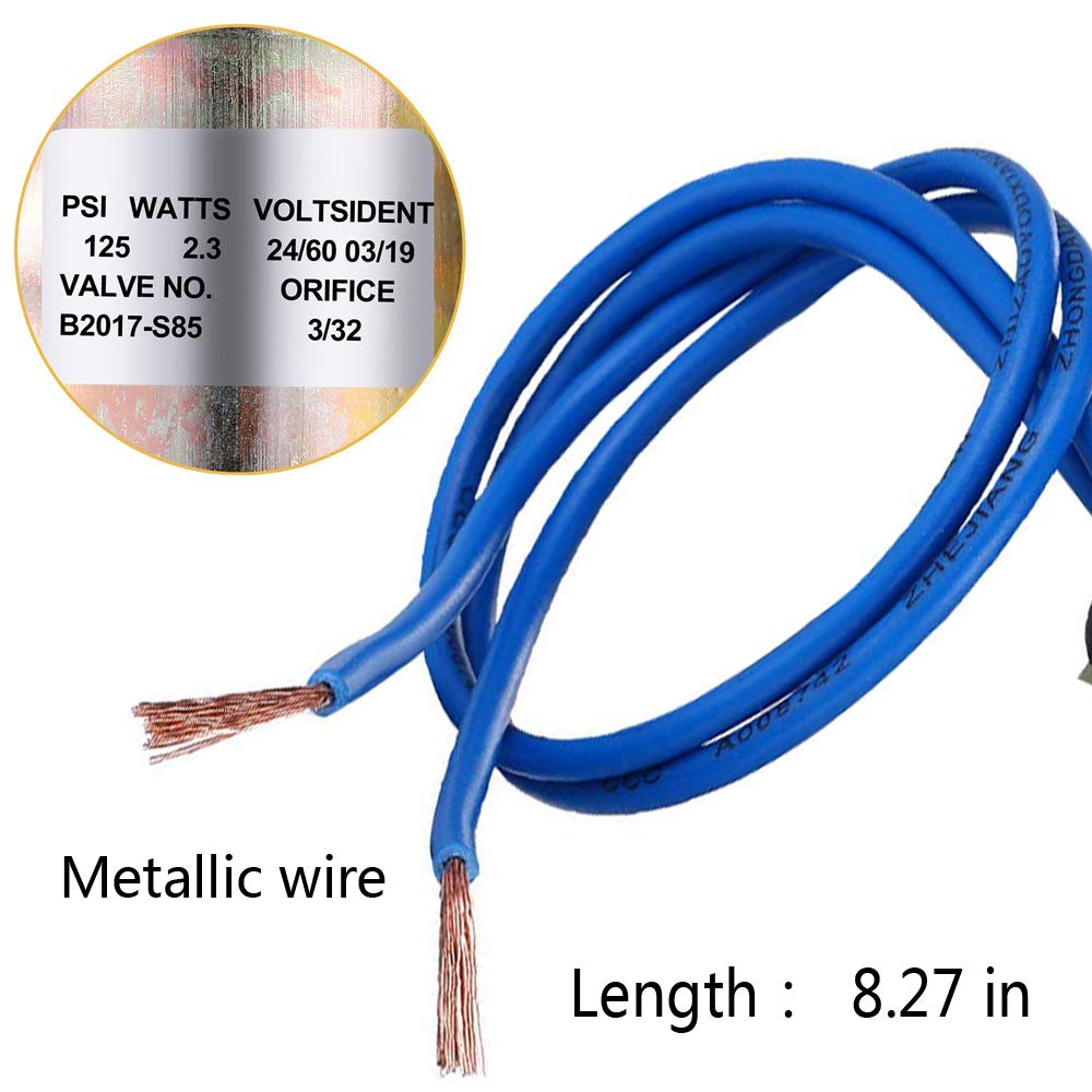 4040 Solenoid Valve, Compatible with Aprilaire Humidifier Solenoid Valve 400, 500, 600, 700, Replaces B2015-S85 B2017-S85, | 24 Volts | 2.3 Watts | 60 HZ