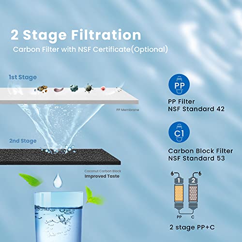 Comfee UV self-cleanning Bottleless Water Cooler, Quick Cooling Water Dispenser with 3 Temperature Settings, Safety Child Lock, Stainless Steel