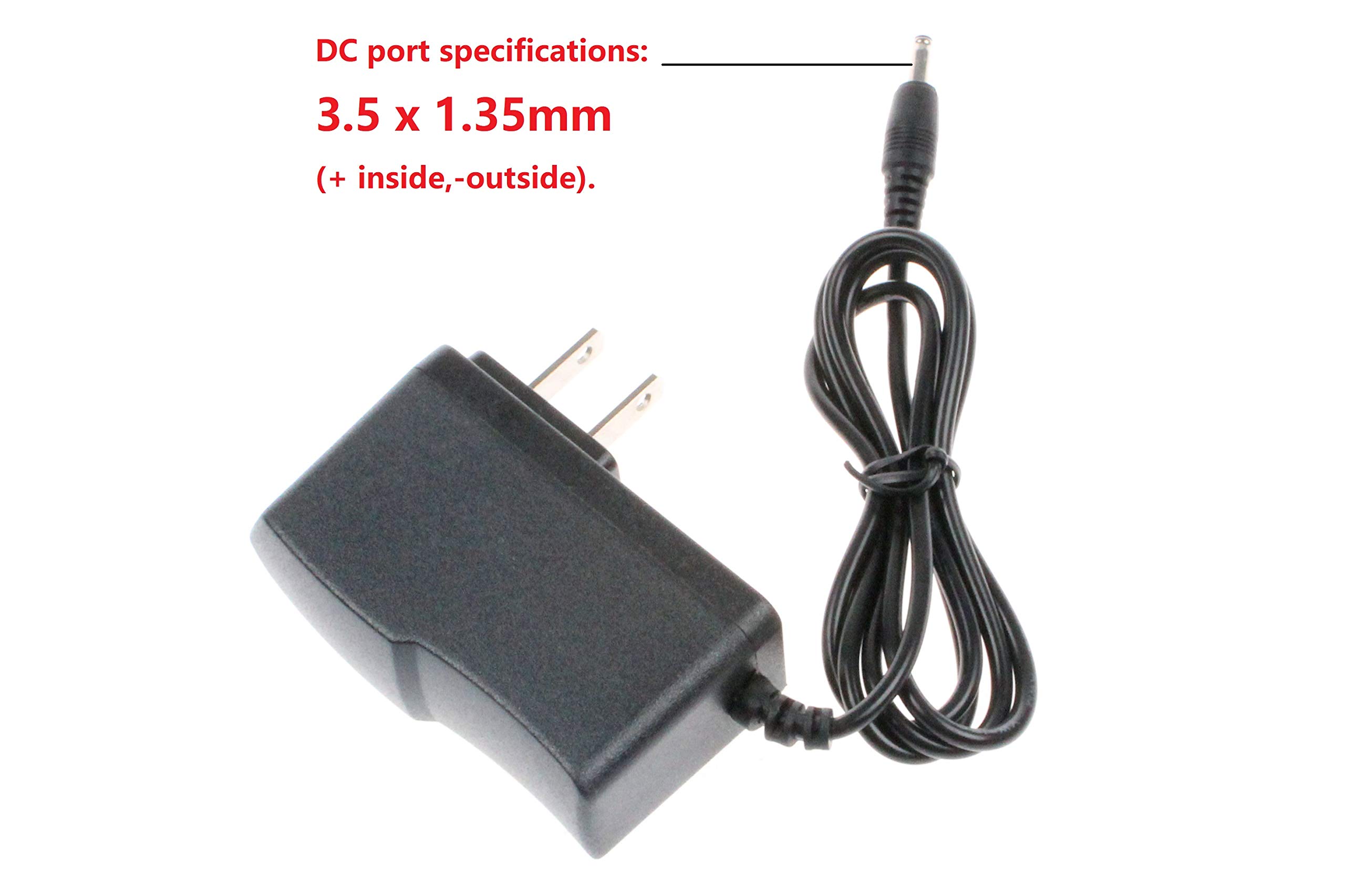 NOYITO AC to DC 4.5V 1A 1000mA Adapter Converter AC120V 100-240V to 4.5V Power Supply DC Interface 3.5 x1.35mm Wire Length 4.9 ft (Pack of 2)