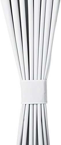 Amazon Basics Blackout Curtain Set - 52''x 63'', White, 4-Pack