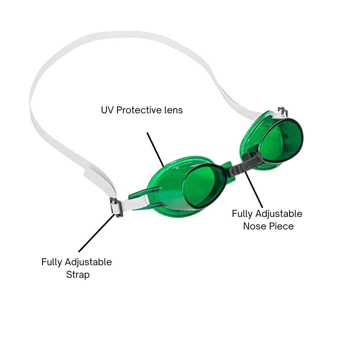 Sperti UV Eye Protection Goggles for The Fiji Sun Tanning Lamp and Red Light Therapy, FDA Registered, Clear Unobstructed Vision