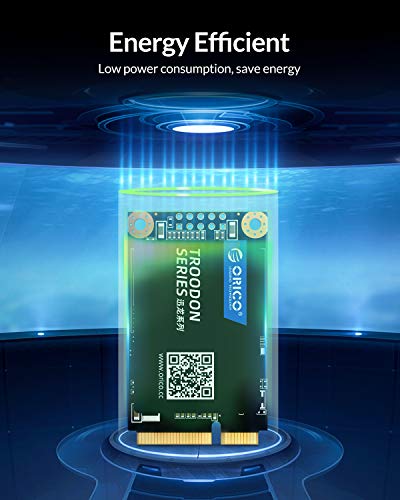 ORICO M200 256GB mSATA SSD Hard Solid Drive- 3D NAND TLC - SATA III - 6Gbps-Internal Solid State Drive for Desktop Laptop -M200 (256GB)