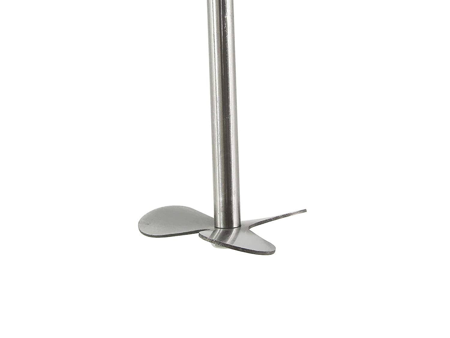YUCHENGTECH Thread Three Blade Stirring Bar Stirring Rod Anchor Paddle Electric Blender Stainless Steel Stirrer for Lab Industrial Mixing 9.75x2.01x0.31in