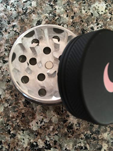 Brando Moon 1.5 inch Black with Pink Moon Kitchen Crusher - 3 Piece Small Metal Matte Crusher