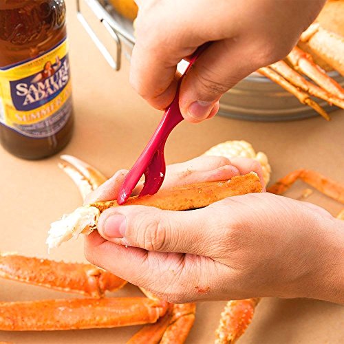 Hand Grasp Seafood Tools 12 Pieces Seafood Cracker for Crab, Lobster, Crawfish, Prawns and Shrimp, Easy Opener Shellfish Sheller Knife with Storage Bag